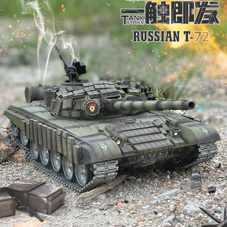 Henglong-3939-All-Metal-Russian-T-72ERA-RC-Tank-Model-Explosive-Anti ...