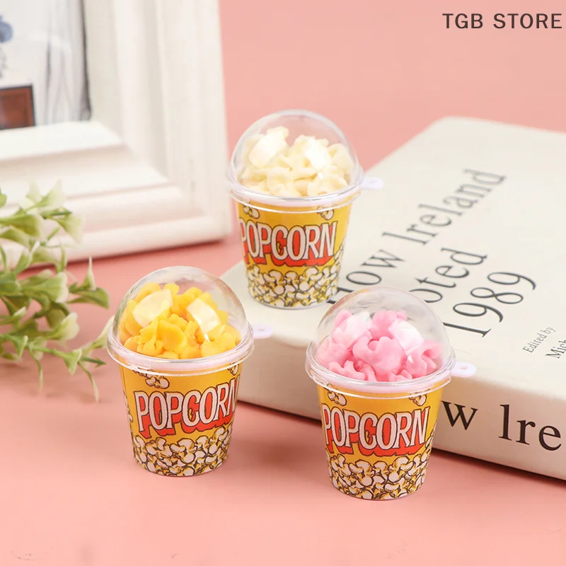 1-12-Dollhouse-Miniture-Popcorn-Bucket-Snacks-Pretend-Food-Decoration ...