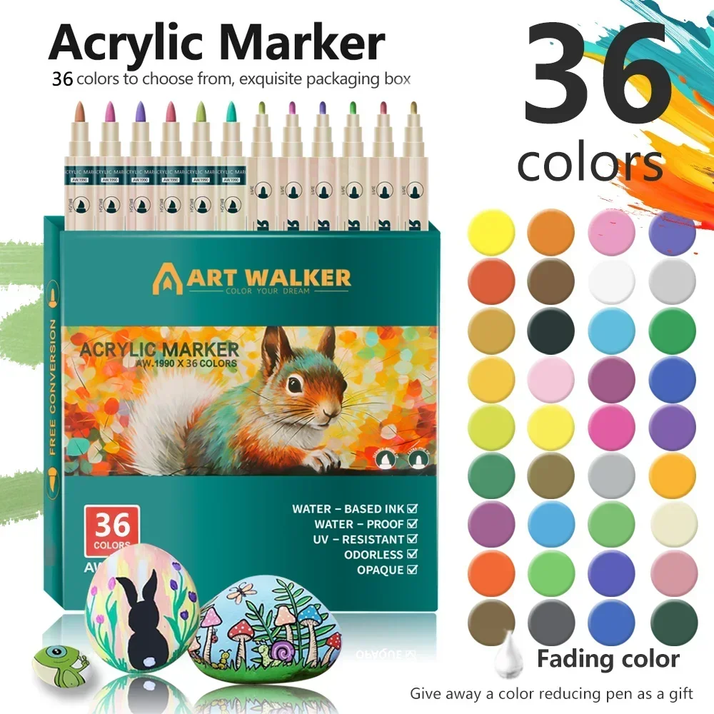12-24-36-Colors-Set-Double-Headed-Acrylic-Marker-Pen-Color-Art-Graffiti ...
