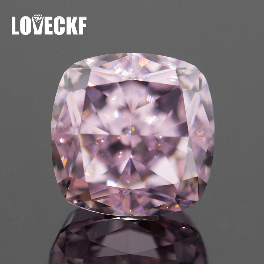 Light-Pink-Square-Cushion-Crushed-Ice-Cut-Cubic-Zirconia-High-Carbon ...