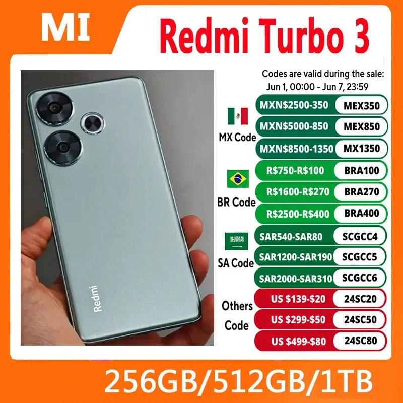 New-Xiaomi-Redmi-Turbo-3-5G-Smartphone-6-67-Inch-1-5K-Display ...