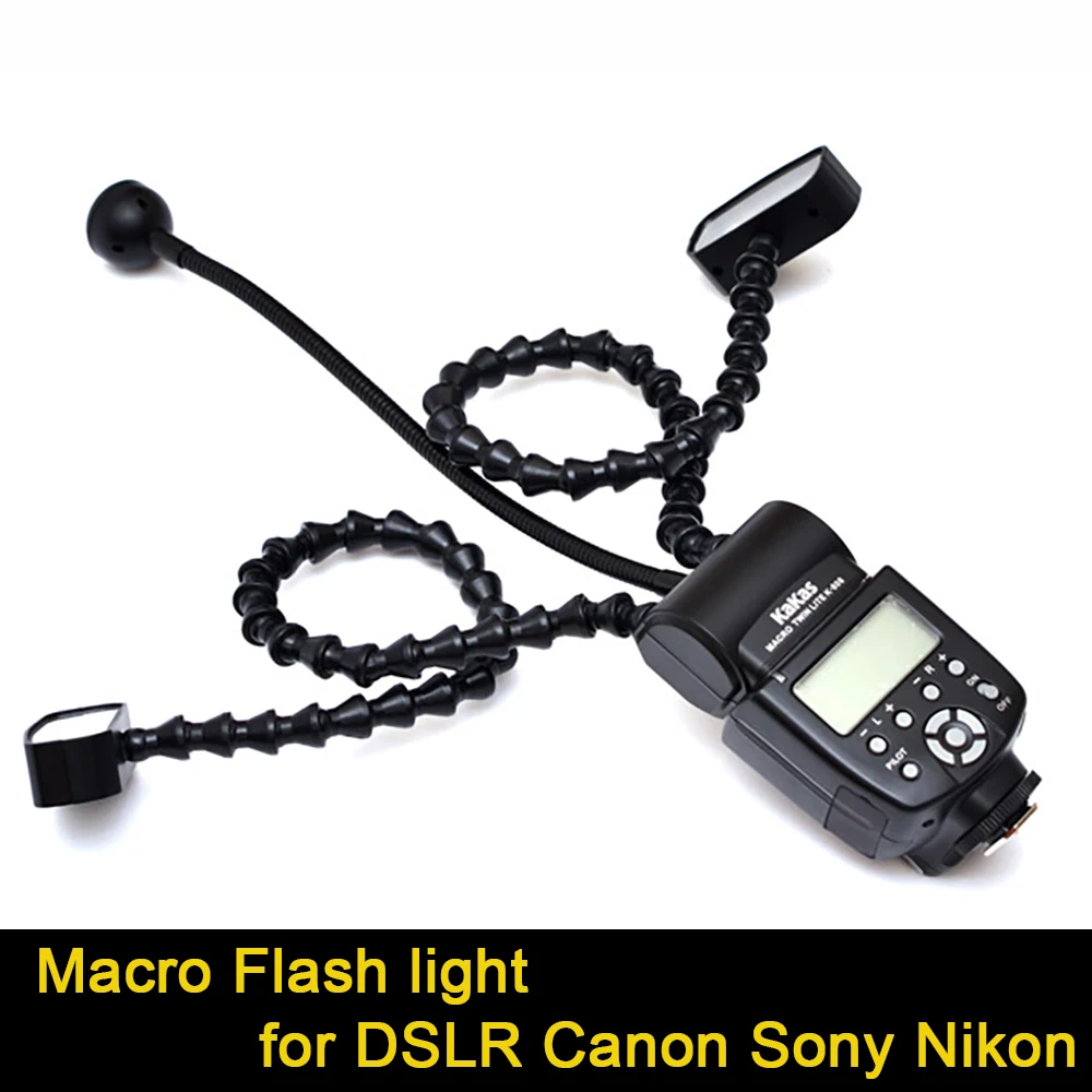K808-K-808-Camera-Macro-Flash-Light-Flexible-Macro-LED-Speedlight-Dual ...