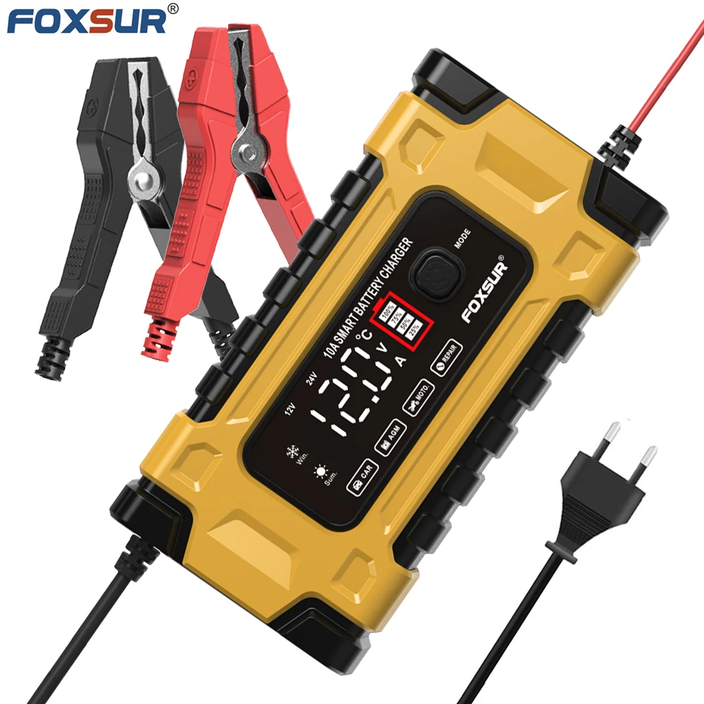 FOXSUR-Car-Battery-Charger-12V-10A-24V-5A-Full-Automatic-Smart-Battery ...