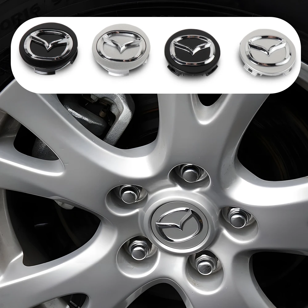 4PCS-56mm-Car-Wheel-Center-Caps-Tyre-Rim-Hub-cap-Cover-Stickers-Badge ...