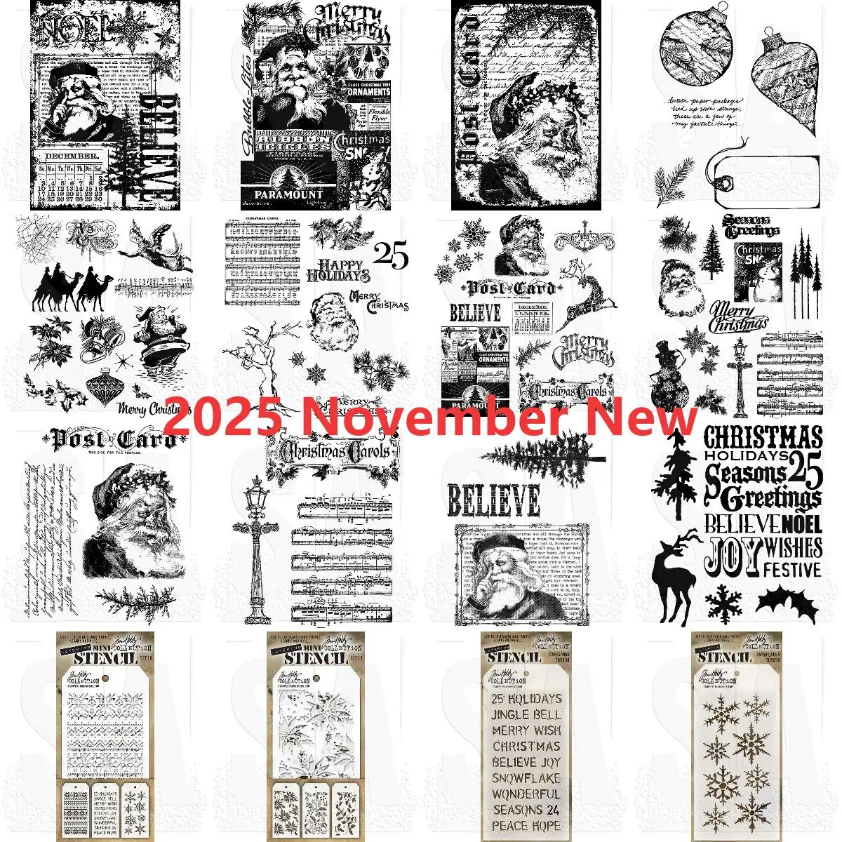 Santa Measures Stamps 2025 NEW Cutting Dies Scrapbook Diary Decoration ...