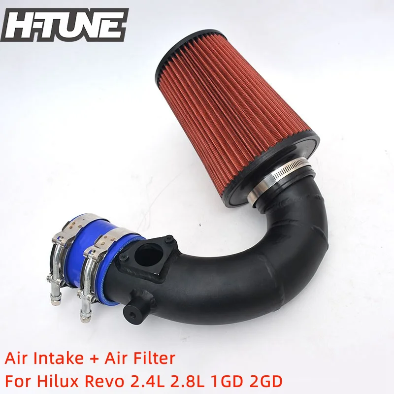 High Flow Aluminum Air Intake System With Filter For Hilux Revo ...