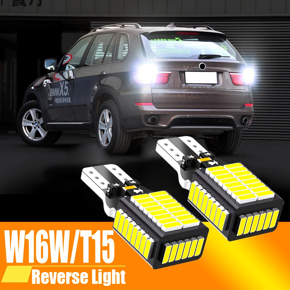 2pcs LED Reverse Light Blub Lamp W16W T15 921 Canbus For BMW F12 F13 ...