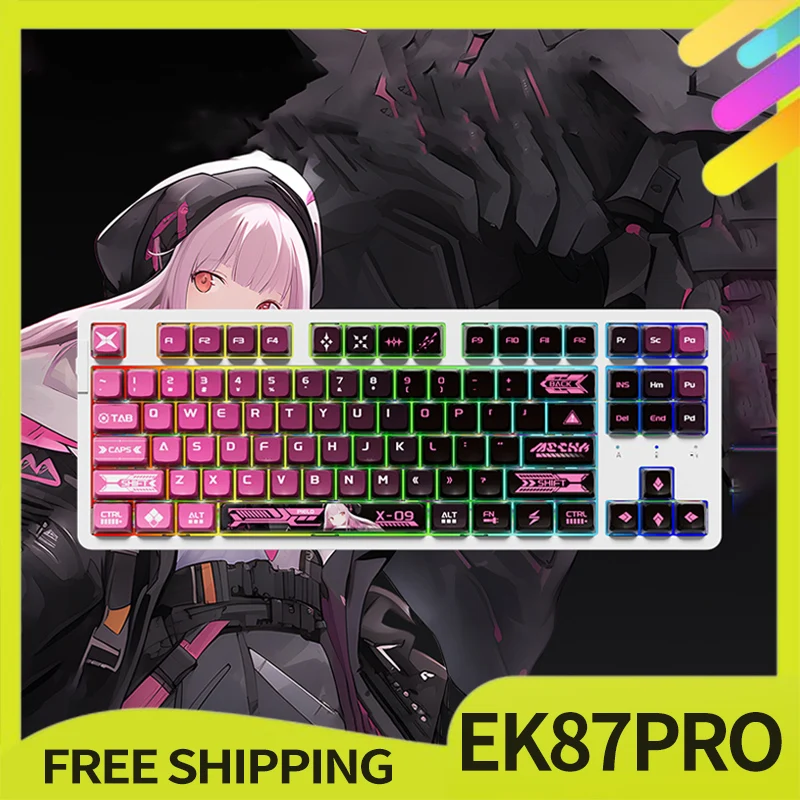 Ek87pro-Mechanical-Keyboard-Three-Mode-Hot-Swap-87key-Gasket-Pbt-Electronic-Sports-Game-Keyboard ...