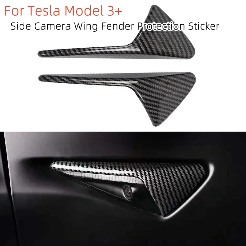 For-Model-3-Carbon-Fiber-ABS-Side-Camera-Cover-For-Tesla-new-Model-3 ...