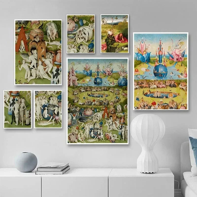 Bosch-Hieronymus-The-Garden-of-Earthly-Delight-Poster-Classical-Famous ...