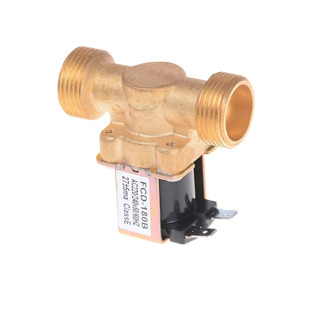 New 3/4" Electric Solenoid Valve Slim Brass Gas Water Air Normally ...