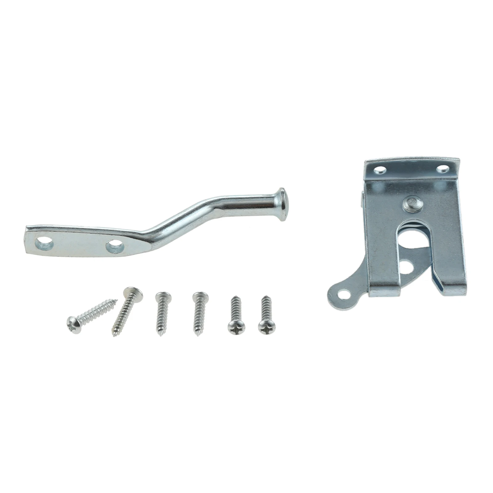 1kit Auto Door Bolt Lock w/screw Electroplated Steel Gate Swinging Self ...