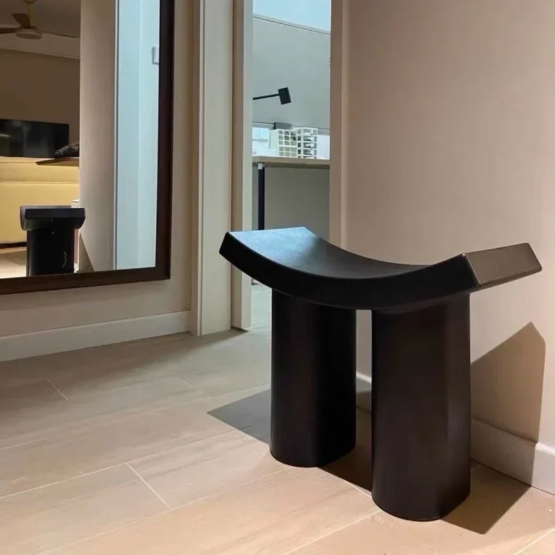 Korean-Foot-Stool-Entryway-Bench-Children-Red-Minimalist-Nordic-Hallway ...