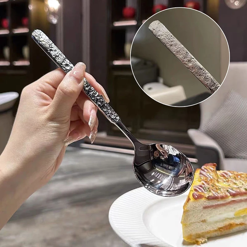 Stainless-Steel-Spoon-Restaurant-Dining-Spoon-Long-Handled-Drinking ...