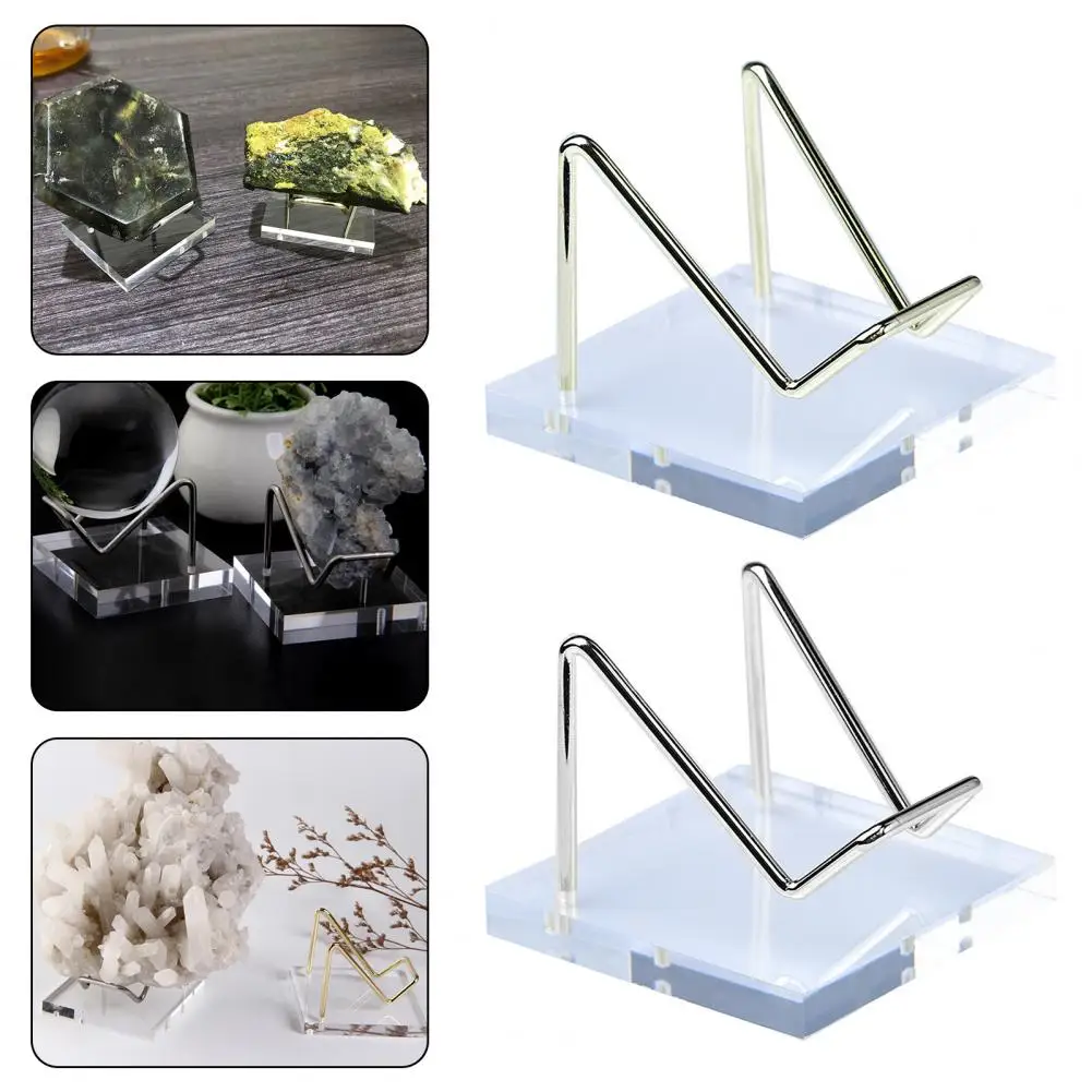 Mineral Display Stand Stands - Clear Two-Piece Stand For Fossils ...