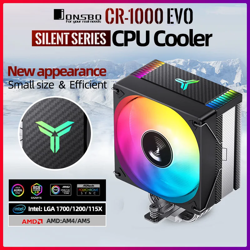 JONSBO-CR1000-EVO-CPU-Cooler-Radiator-TDP-220W-4HeatPipe-Silent-Series ...