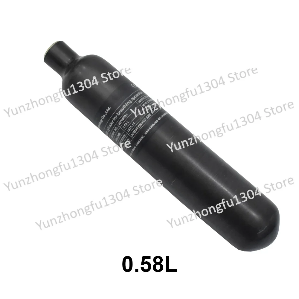 300Bar-4500Psi-0-58L-580cc-Air-Carbon-Fiber-Cylinder-High-Pressure-Tank ...
