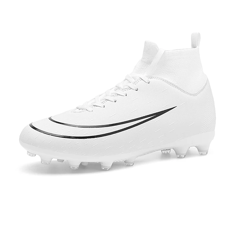 2023-New-Professional-Unisex-Soccer-Shoes-Long-Spikes-Ankle-Kids ...