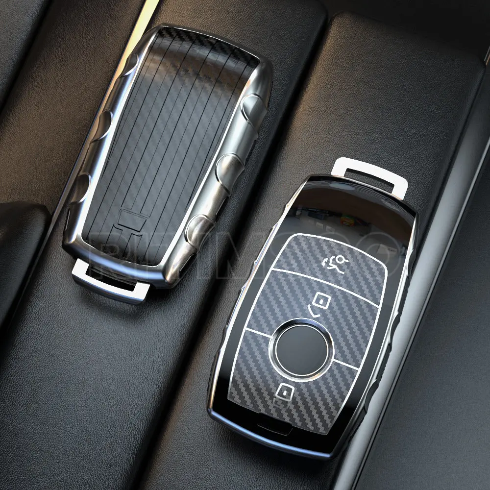 Nova moda colorida tpu caso chave do carro capa fob para mercedes benz ...