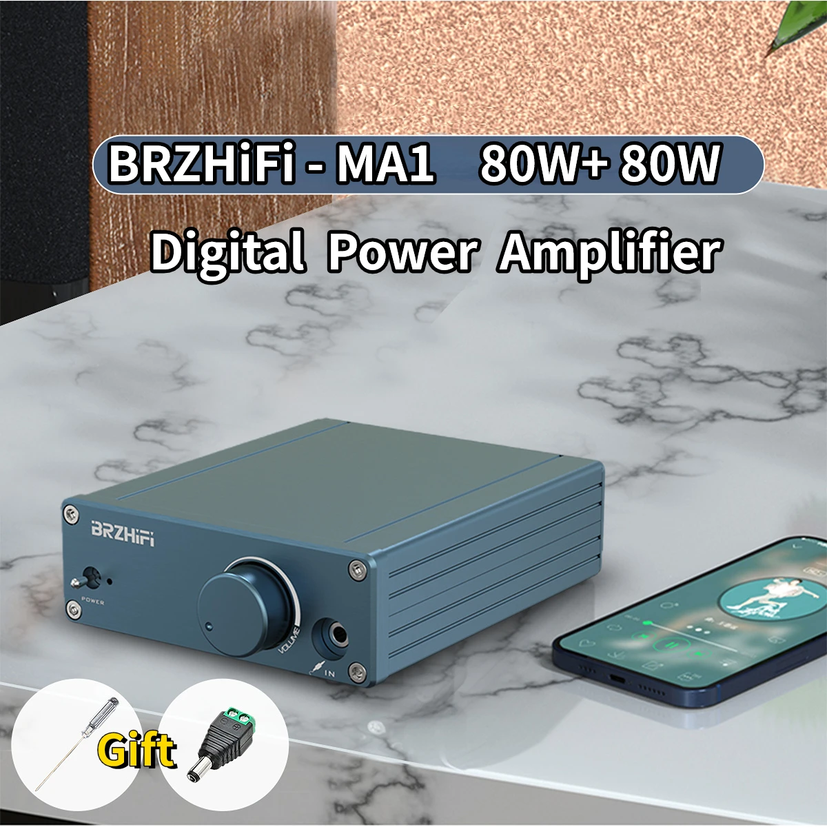80W*2 Digital Amplifier Infineon MA12070 Audio Power Amp HiFi Stereo ...