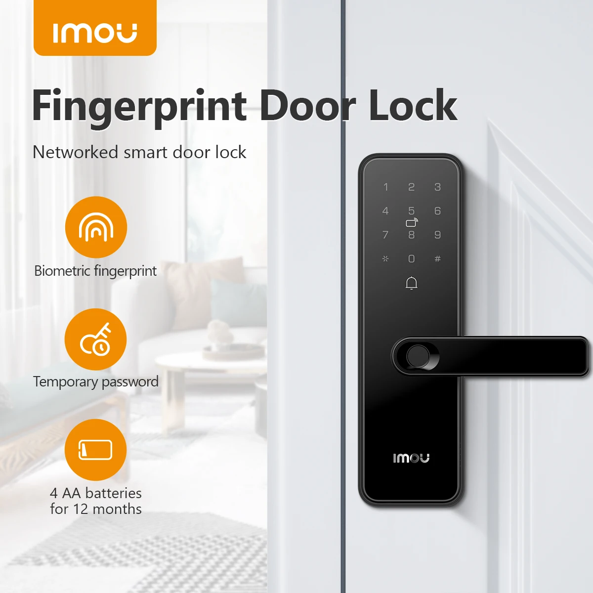 IMOU-Networked-Digital-Electronic-Biometric-Fingerprint-Door-Lock-Ultra ...