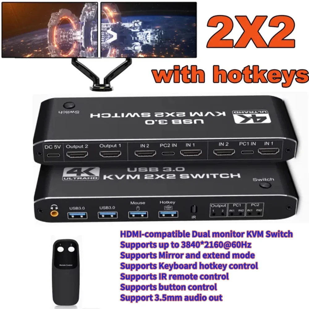 4K-HD-MI-Video-Wall-Controller-2x2-HD-MI-DVI-Video-Wall-Processor-1X2 ...