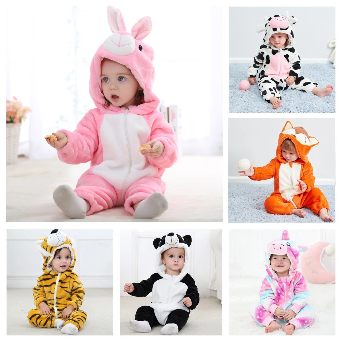 Cute Animal Baby Onesies