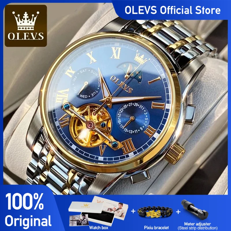 OLEVS-Top-Brand-Men-Watch-Automatic-Mechanical-Watches-Waterproof ...