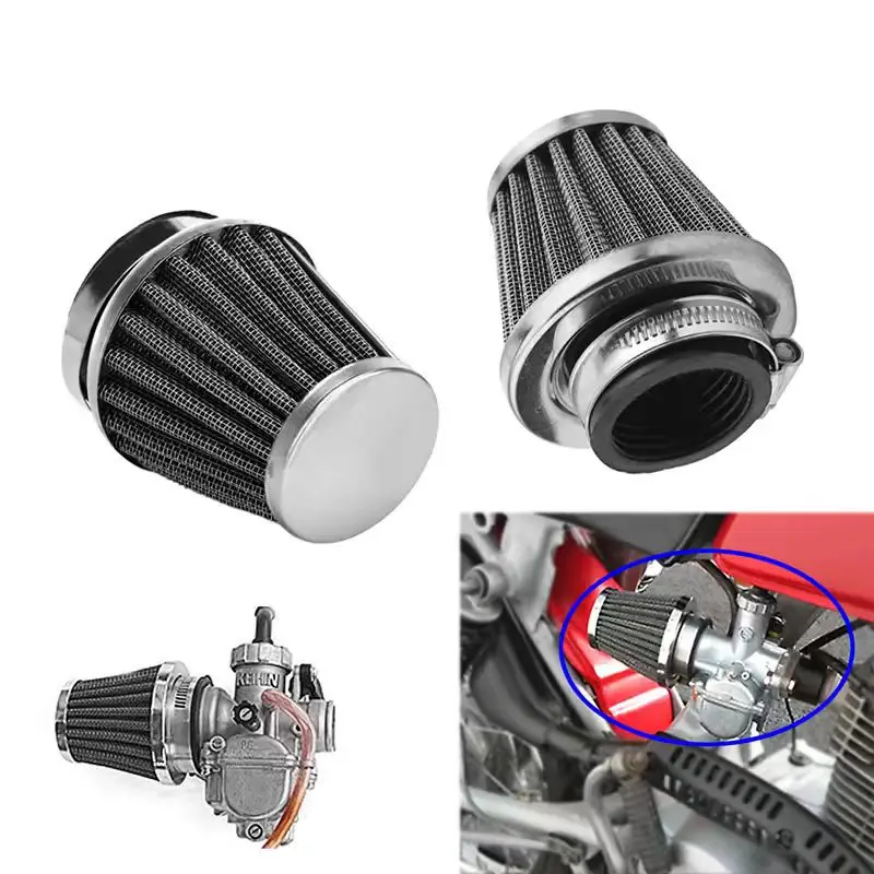 For-Racing-Motorcycle-Stainless-Steel-Modified-Air-Filter-Intake-Filter ...