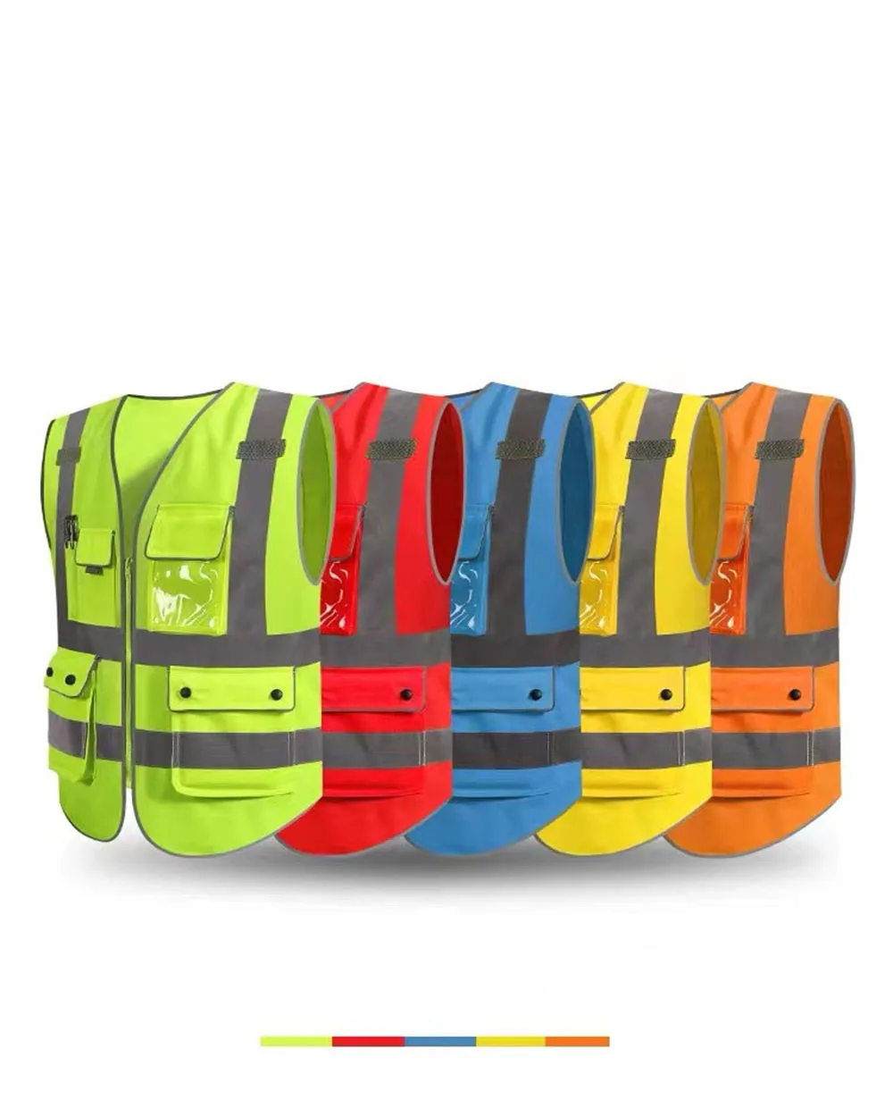 High-Visibility-Reflective-Safety-Vest-Personalized-Multiple-Pockets ...