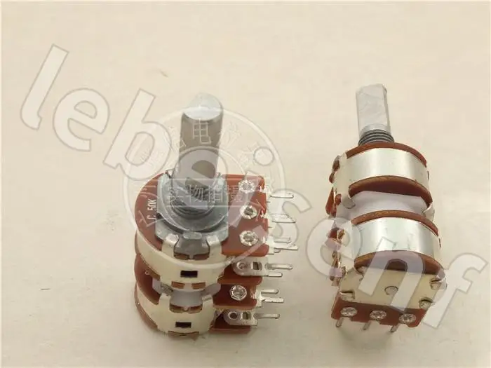 4pcs-148-type-quadruple-potentiometer-C50K-C50KX4-handle-length-20MMF ...