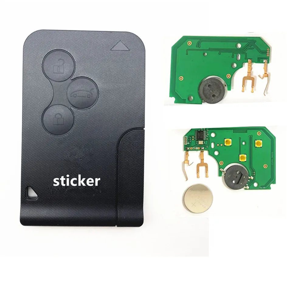Megane 2 Key 3 Button Remote Key With Pcf7926 Pcf7947 Chip With Logo ...