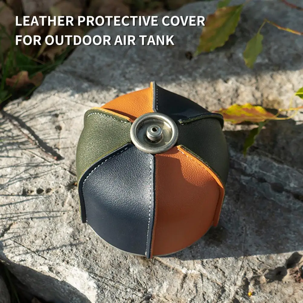 Excellent-Camping-Gas-Canister-Protective-Cover-Faux-Leather-Gas-Tank ...