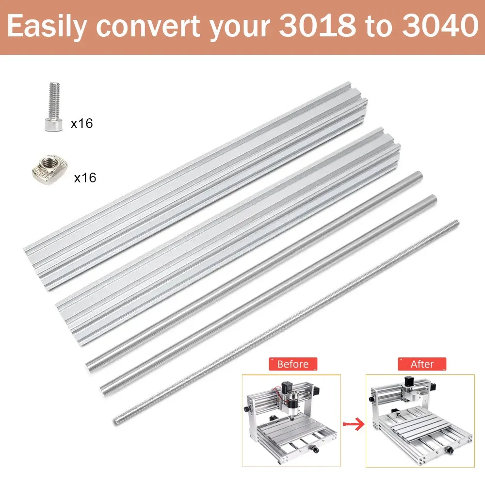 3018-Y-Axis-Extension-Kit-CNC-3018-MAX-Upgrade-Extension-Kit-for-3018 ...