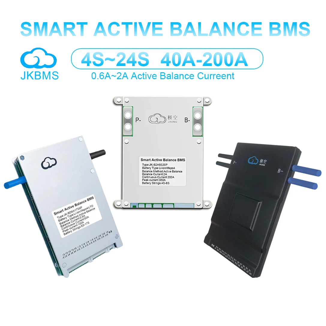 Jk Bms Active Balance Bms 8S 12S 13S 14S 16S 17S 20S 24S Smart Bms 60A ...