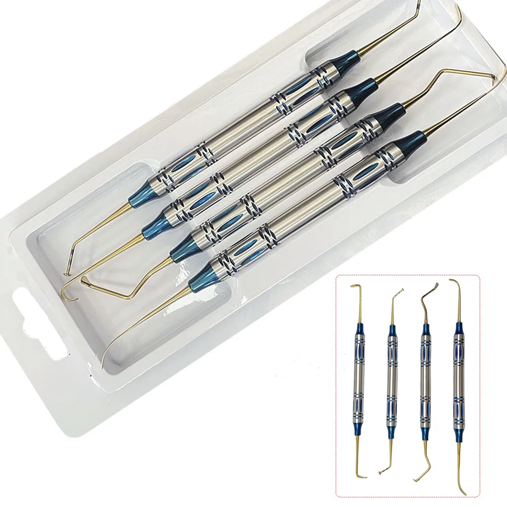 4-St-ck-Zahn-Sinus-Lifting-Elevation-Kit-Implantat-Periost-Separator ...