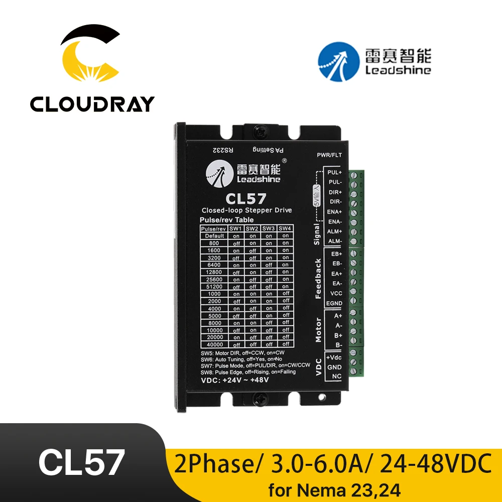 Leadshine CL57 Nema 23 Digital Closed Loop Stepper Motor Driver Stepper ...
