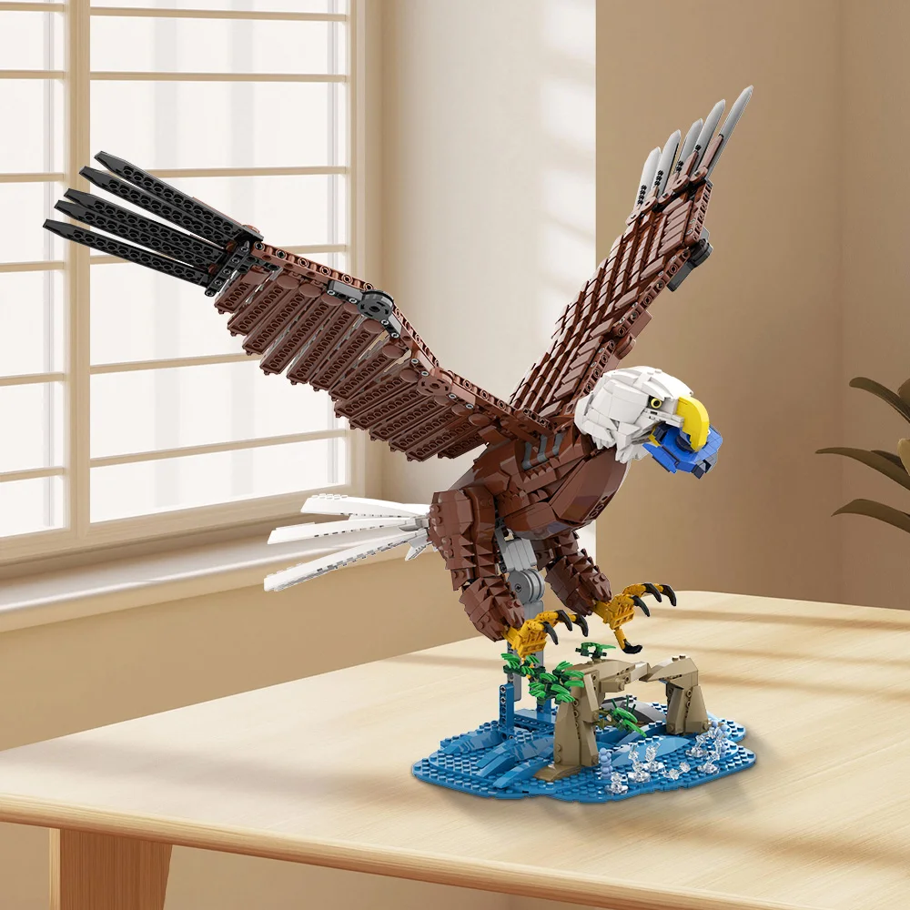 MOC Bald Eagle Model Building Blocks DIY Creative King of the Skies ...