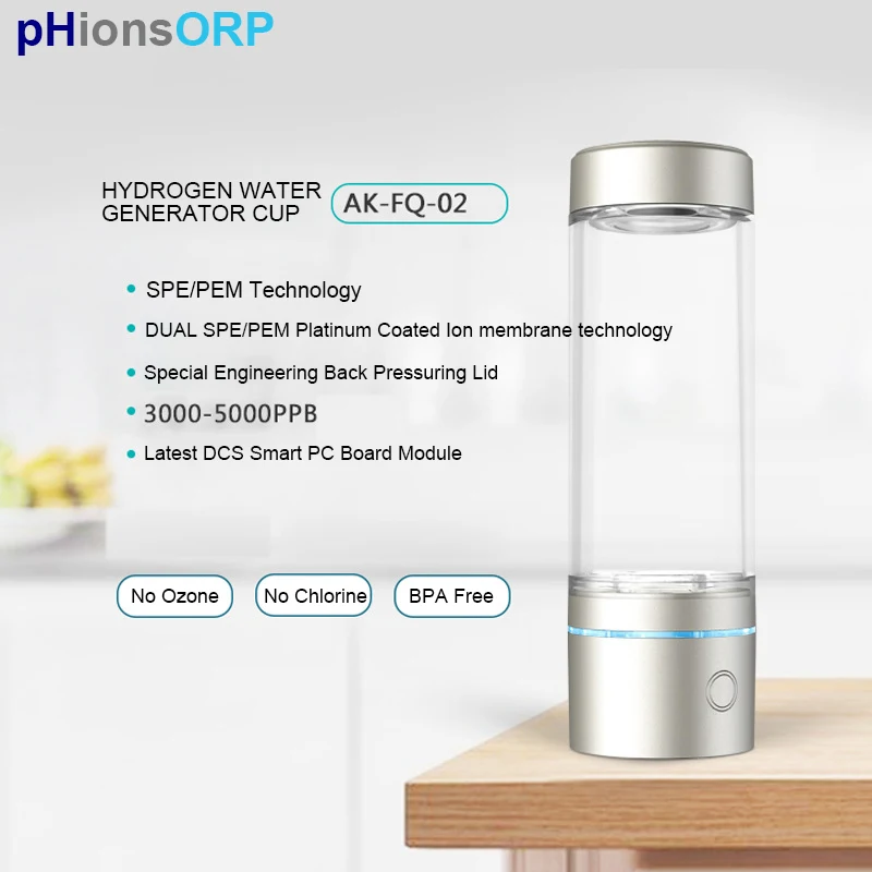 High Concentration Portable Hydrogen Rich Water Bottle Generator Spe ...