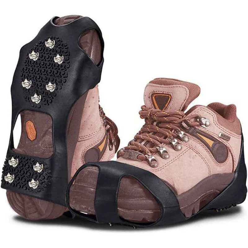 Outdoor-10-tooth-Steel-Anti-slip-Shoe-cover-Ice-claw-Mountain-climbing ...