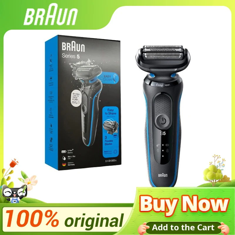 Braun-51-B1000S-M1200S-Portable-Men-s-Electric-Shaver-Reciprocating ...