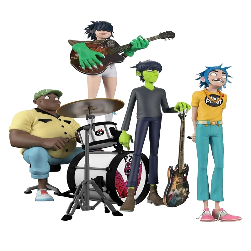 Rock Band Gorillaz Action Figure Resin Simulation Indie Station Member ...