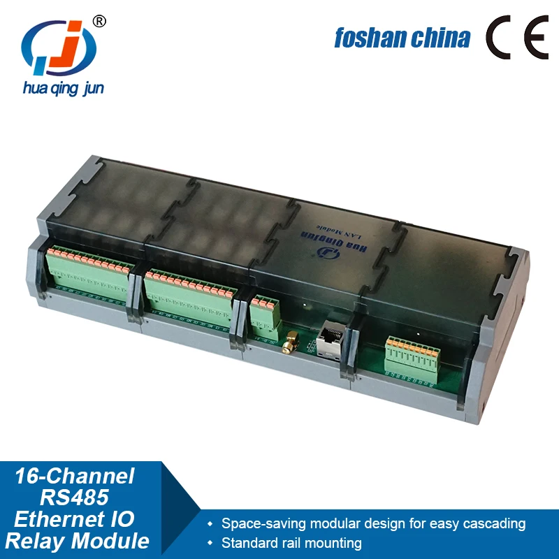 Chingjun 16DI 16DO RS485 Ethernet Relay Module Modbus RTU & TCP SPDT ...