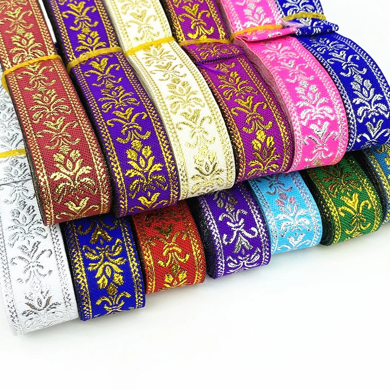 7 yards 20mm 25mm Gold Color Silver Color Vintage Ethnic Embroidery ...