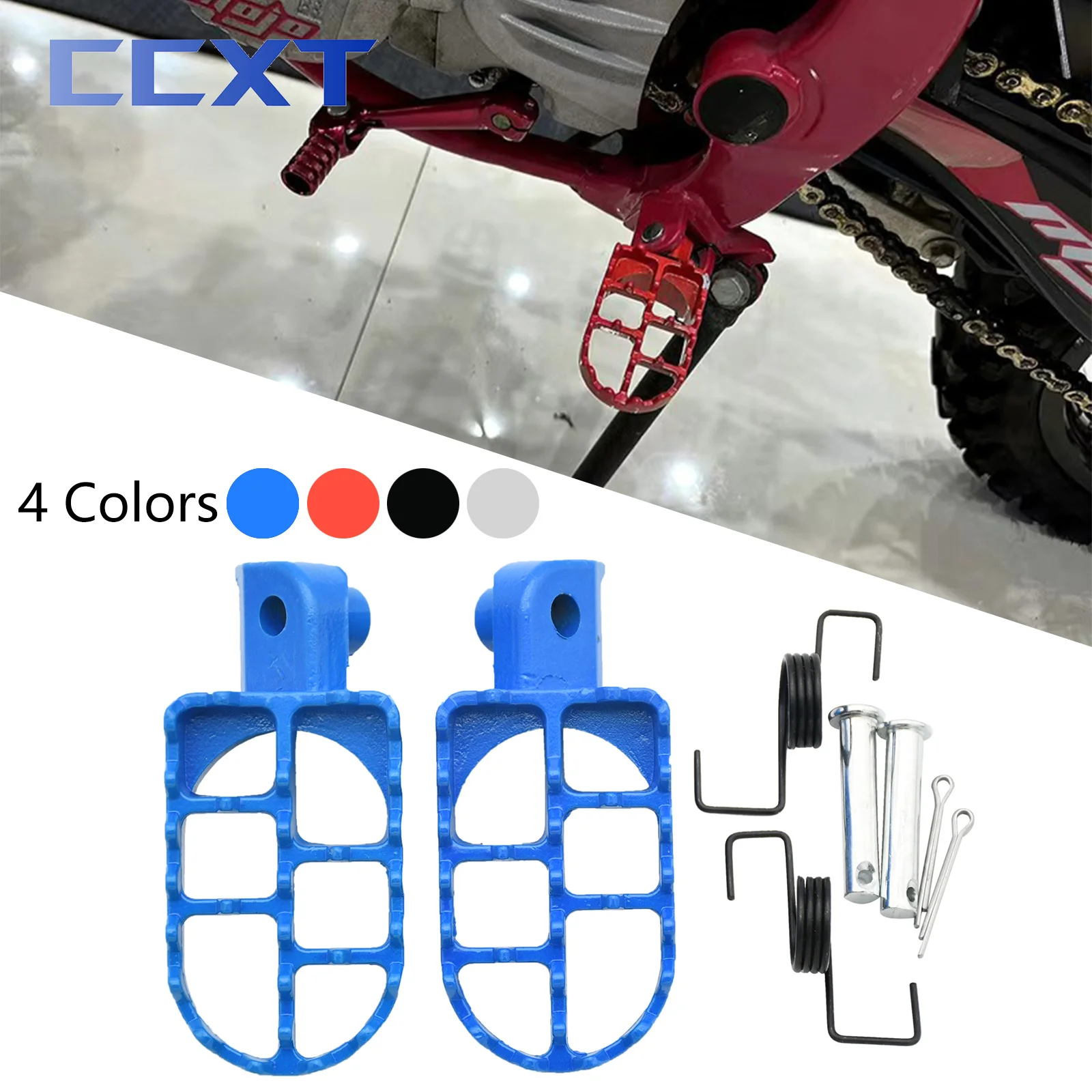 Motocross-Foot-Pegs-Footrests-For-Honda-XR50R-CRF50-CRF70-CRF80-CRF100F ...