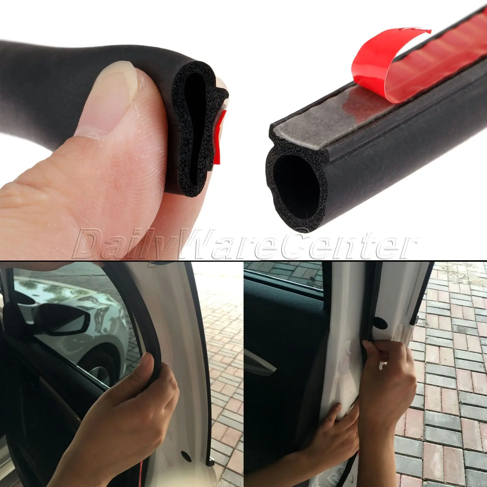 8Meter Kleine D Form Auto Tür Fenster Abdichtung Streifen EPDM Gummi ...
