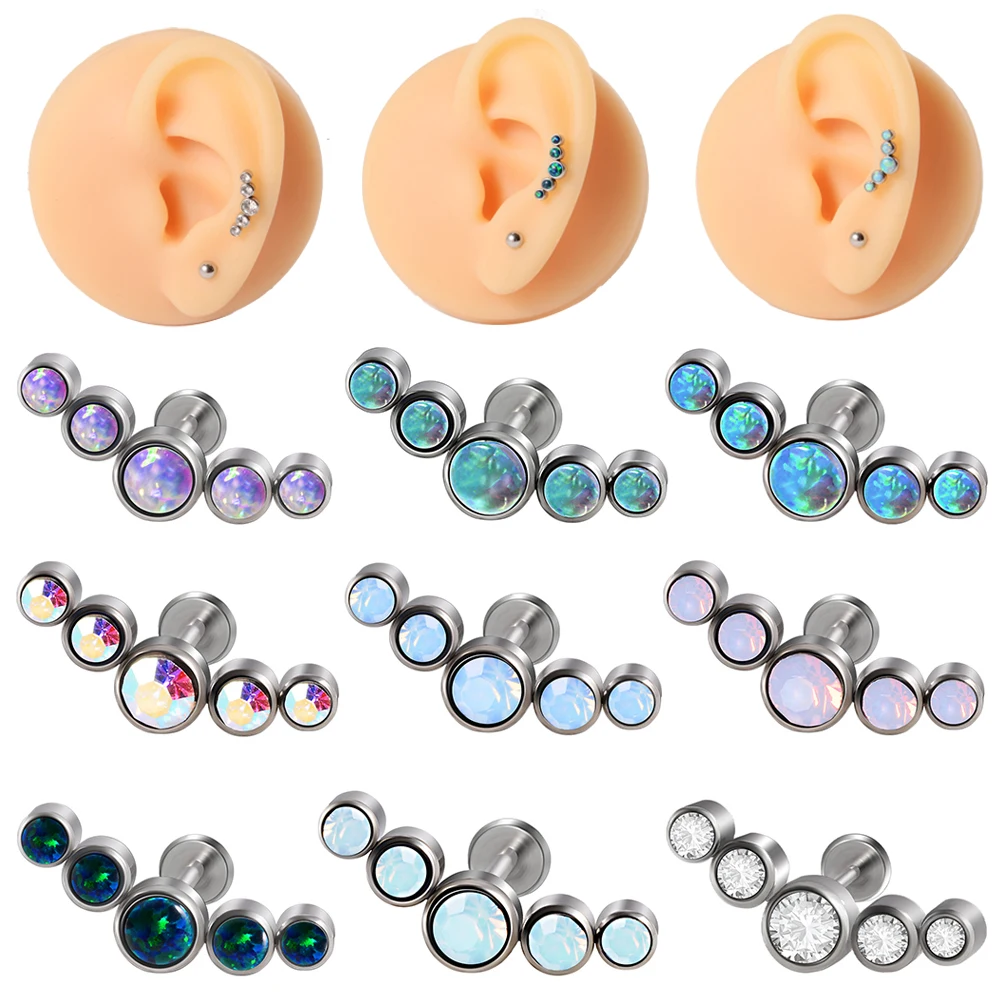 1PC-G23-Titanium-Surgical-Steel-Opal-Gem-Internally-Threaded-Ear-Tragus ...