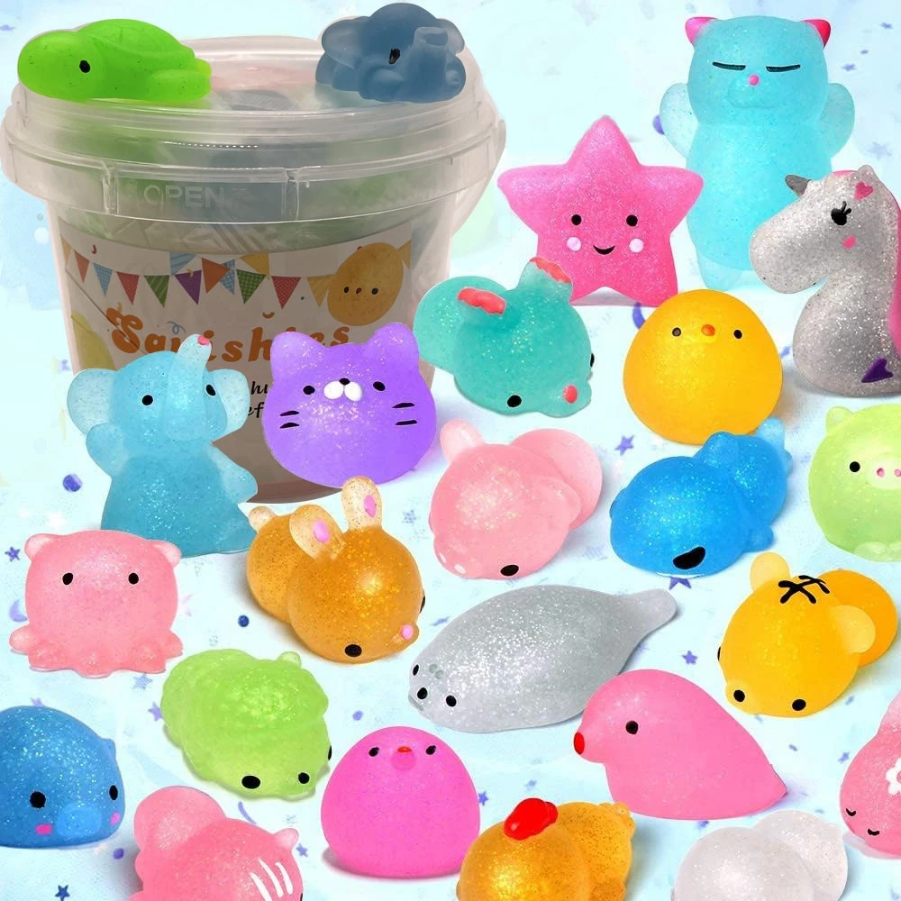 12-36PCS-for-Kids-Mochi-Animal-Squishies-Toys-Glitter-Mochi-Squishy-Random-Kawaii-Mini-Squishies ...