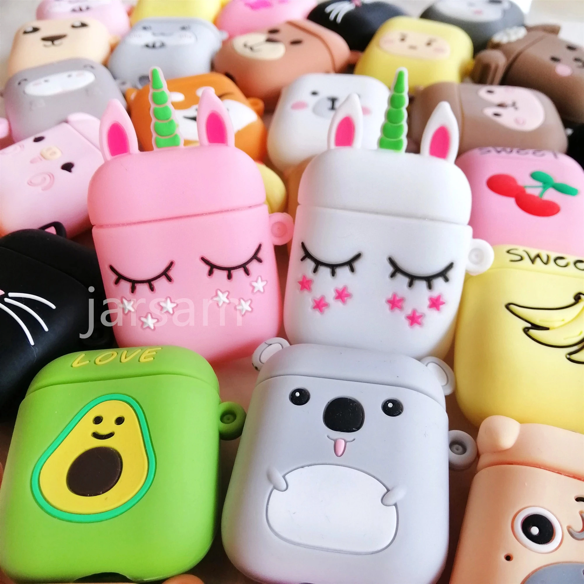 Cute-Cartoon-Earphone-Cover-For-Airpods-1-2-3D-Cartoon-Headphone-Case ...