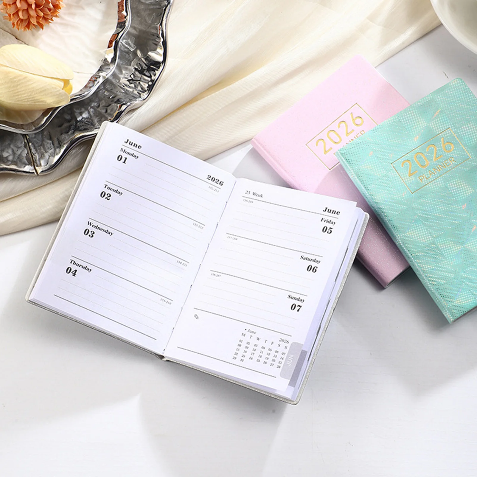 2026 Mini Pocket Planner Calendar A7 Journal Planner Calendar for Home ...